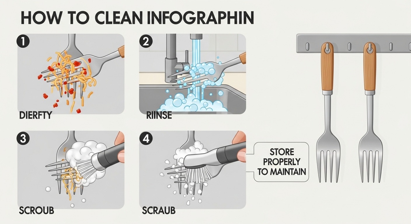 How to Clean and Maintain Your Pasta Fork Properly - Snapbuzzz.com